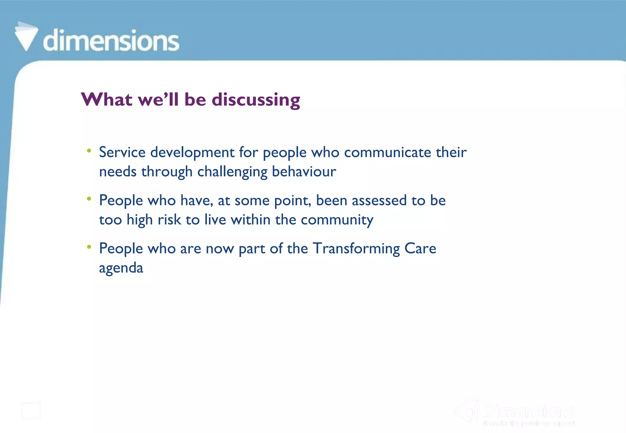Dimensions Health plus Care conference presentation | PPT
