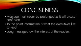 Dimensions of business communication | PPTX