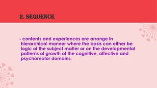 Dimensions of curriculum design | PPTX