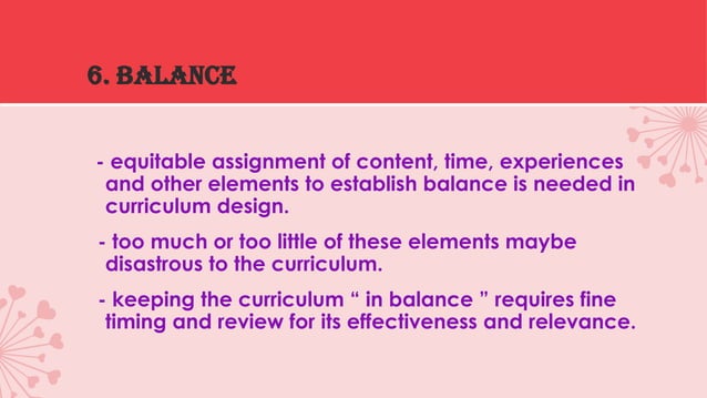 Dimensions of curriculum design | PPTX