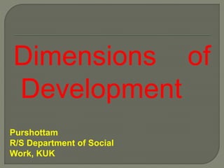 Dimensions of development | PPTX