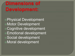 Dimensions of development | PPT