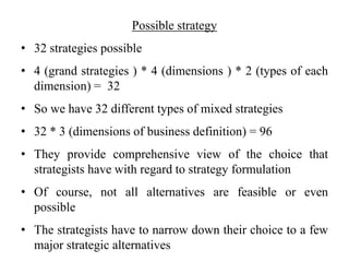 Dimensions of grand strategies | PPTX