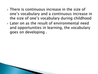 Dimensions of growth and development | PPTX