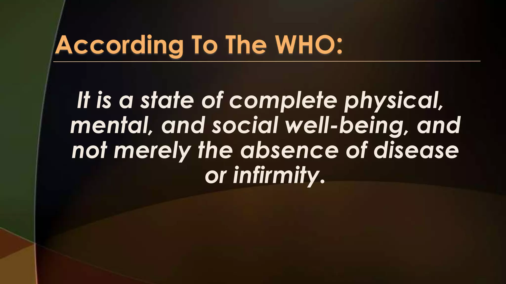 Dimensions of Health | PPTX
