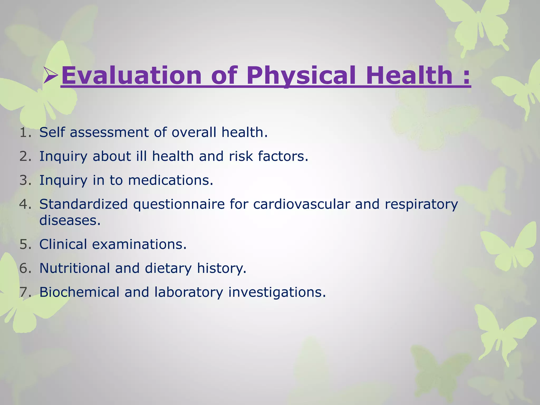 Dimensions of health | PPTX