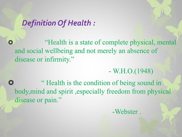 Dimensions of health | PPTX