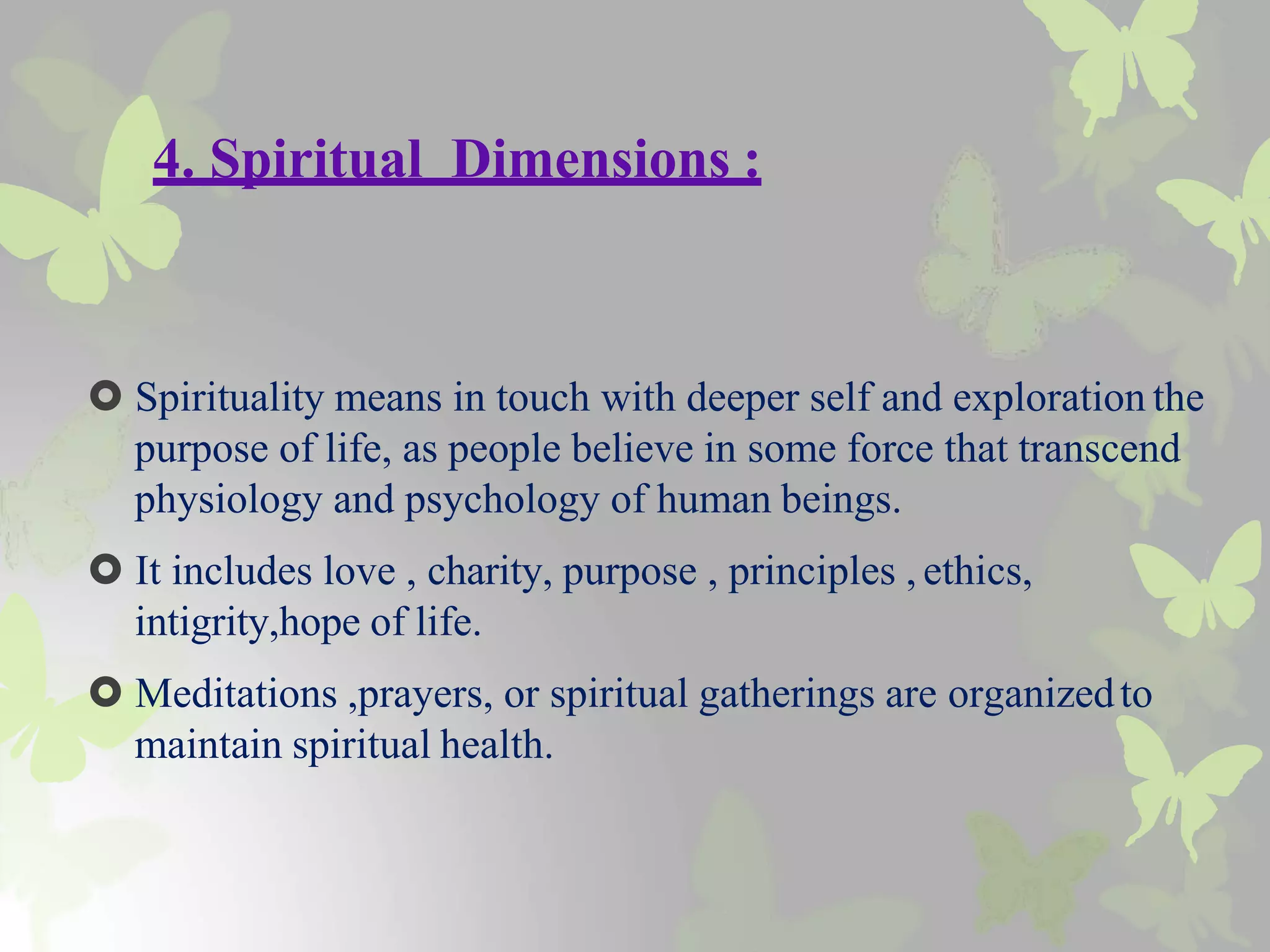 Dimensions of health | PPTX