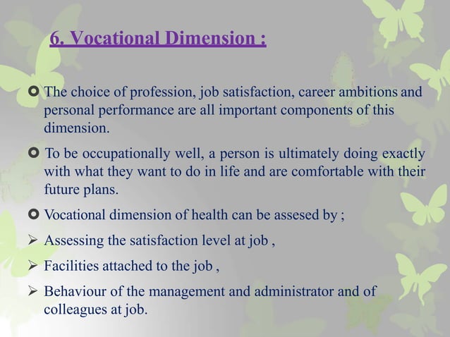 Dimensions of health | PPTX