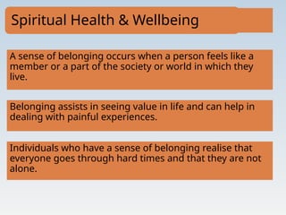 Dimensions of health andb wellbeing.pptx | Mental Health | Diseases and Conditions