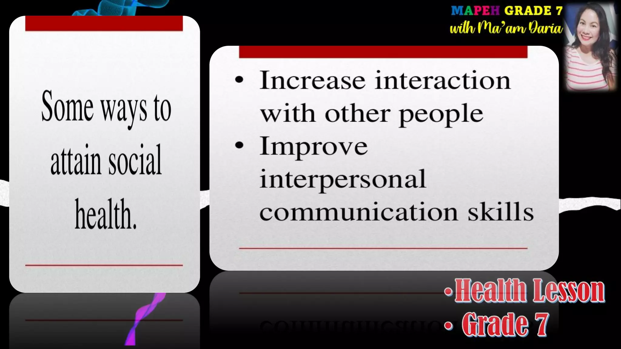 Dimensions of holistic health MAPEH Grade 7 Health Lesson 1 Quarter 1 | PDF