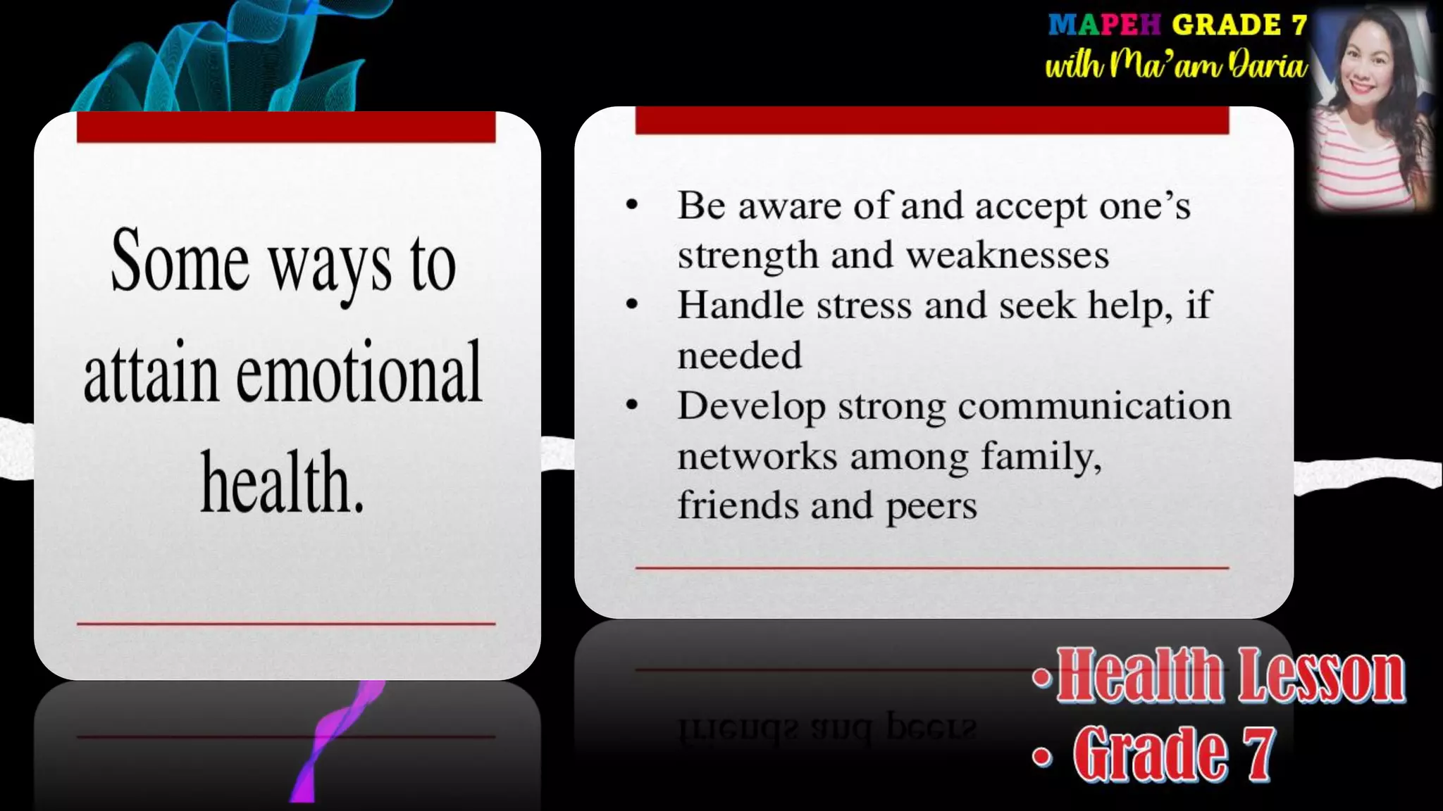 Dimensions of holistic health MAPEH Grade 7 Health Lesson 1 Quarter 1 | PDF