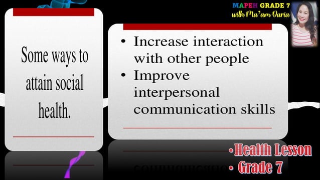 Dimensions of holistic health MAPEH Grade 7 Health Lesson 1 Quarter 1 | PDF