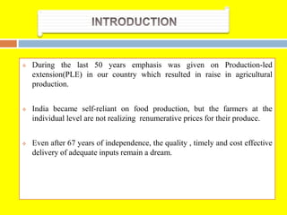 Dimensions of market led extension | PPT