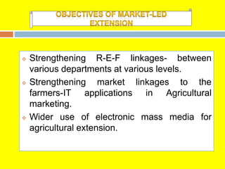 Dimensions of market led extension | PPT