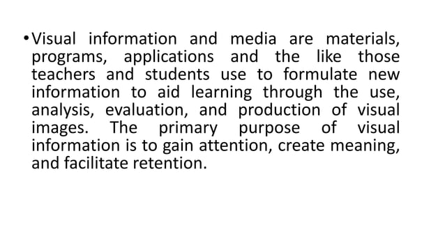 Dimensions of Media and Information - Visual.pptx