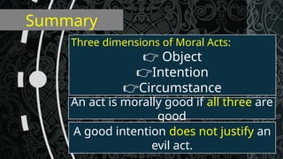 Dimensions of Moral Acts .pptxccxzxdssa | PPT