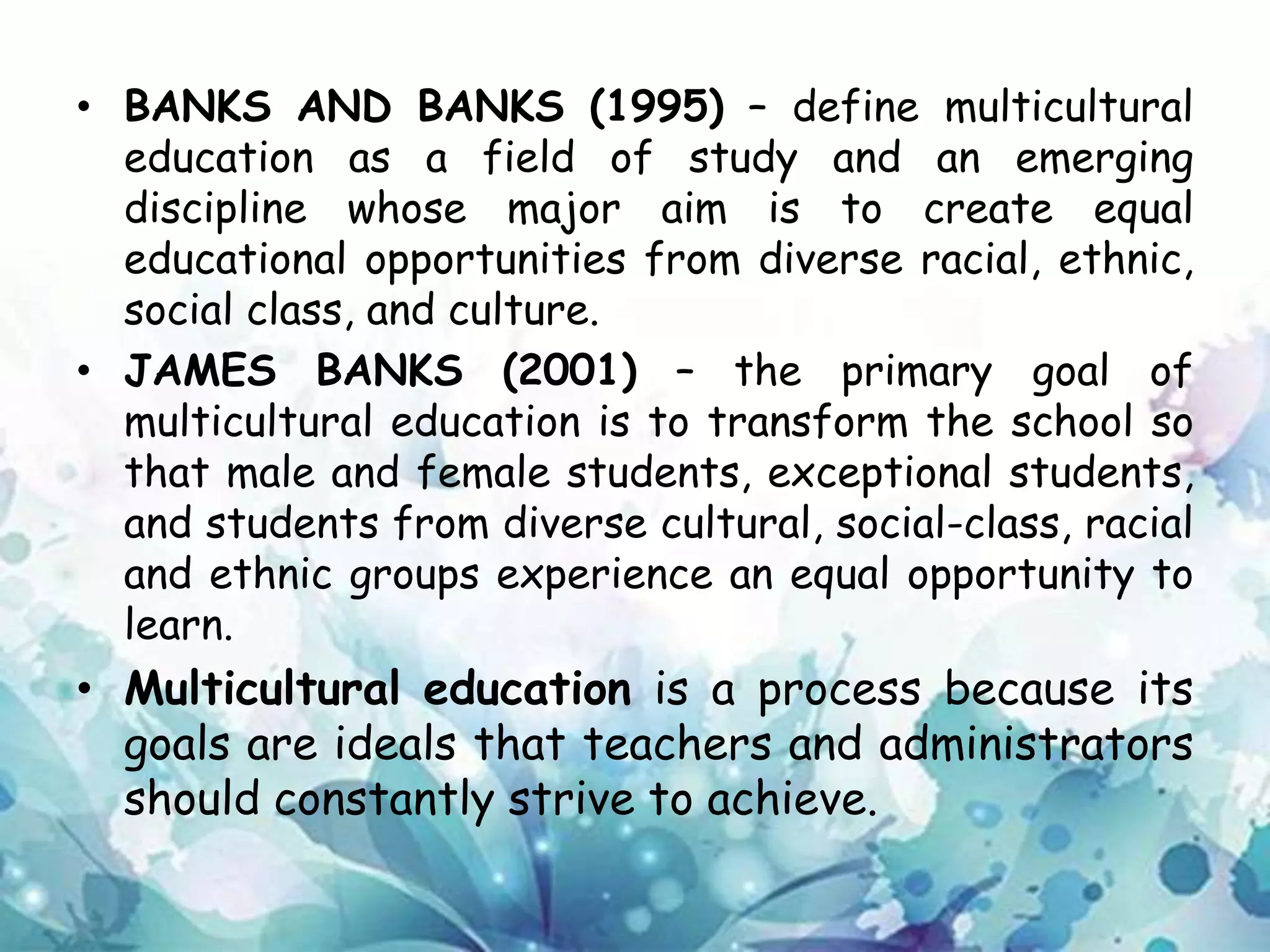 Dimensions of Multicultural Education.pptx | Education