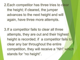 Dimensions of pit and rules and regulations of pole vault | PPTX