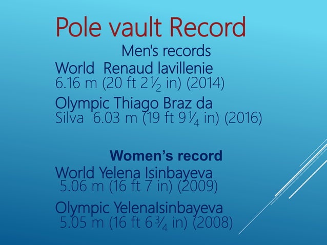 Dimensions of pit and rules and regulations of pole vault | PPTX ...