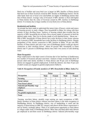 Dimensions of poverty in Bihar | PDF