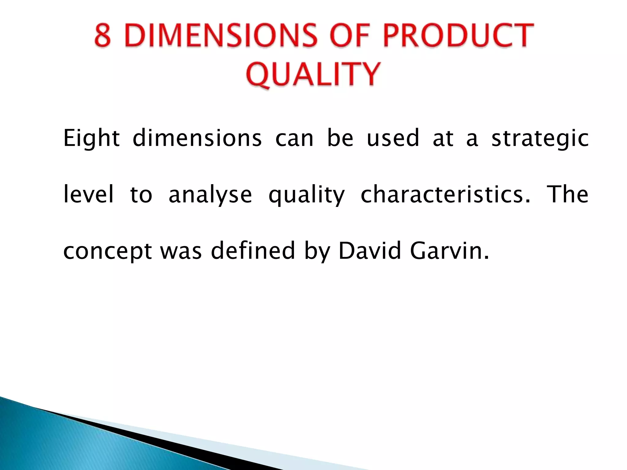 Dimensions of Product & Service Quality | PPTX