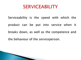 Dimensions of Product & Service Quality | PPTX