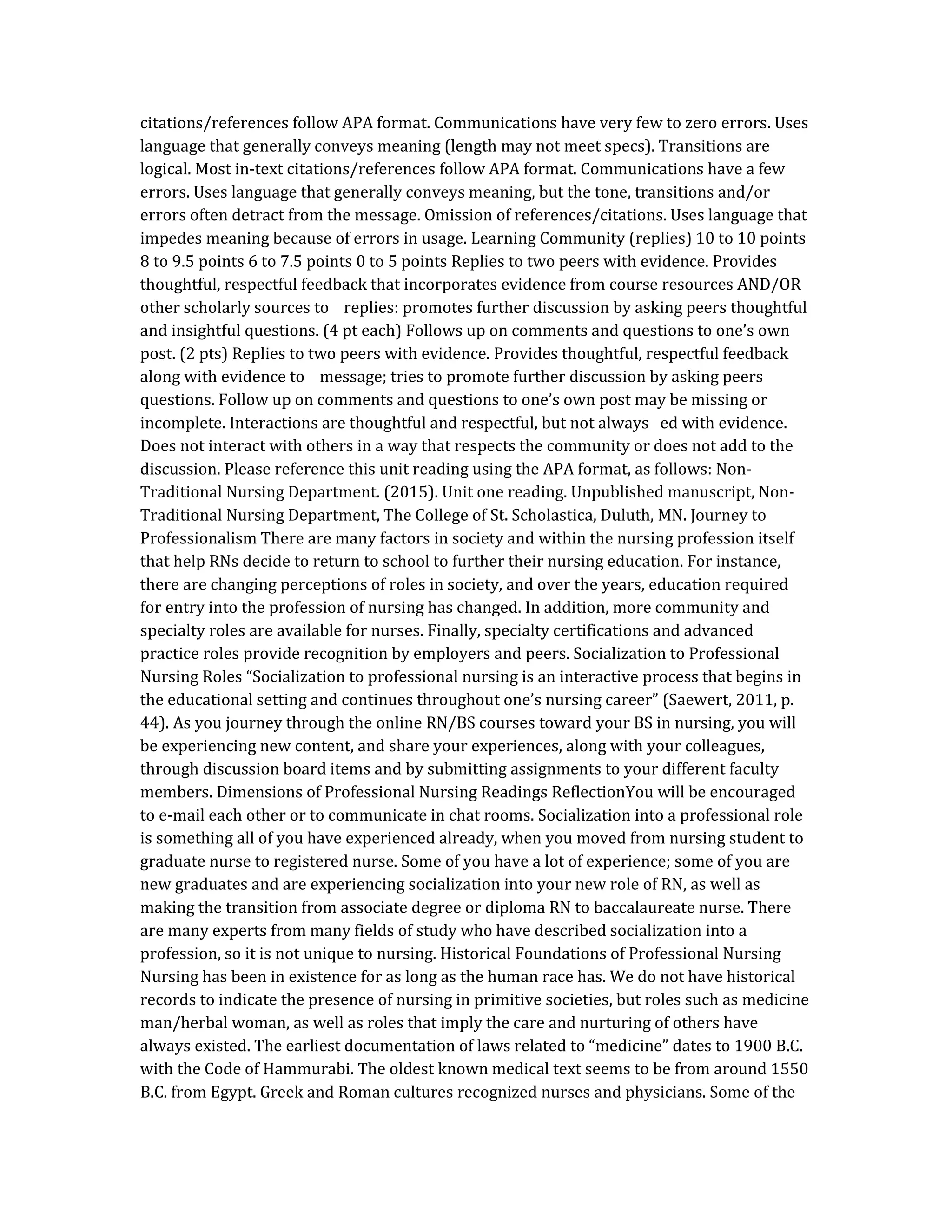 Dimensions of Professional Nursing Readings Reflection.pdf