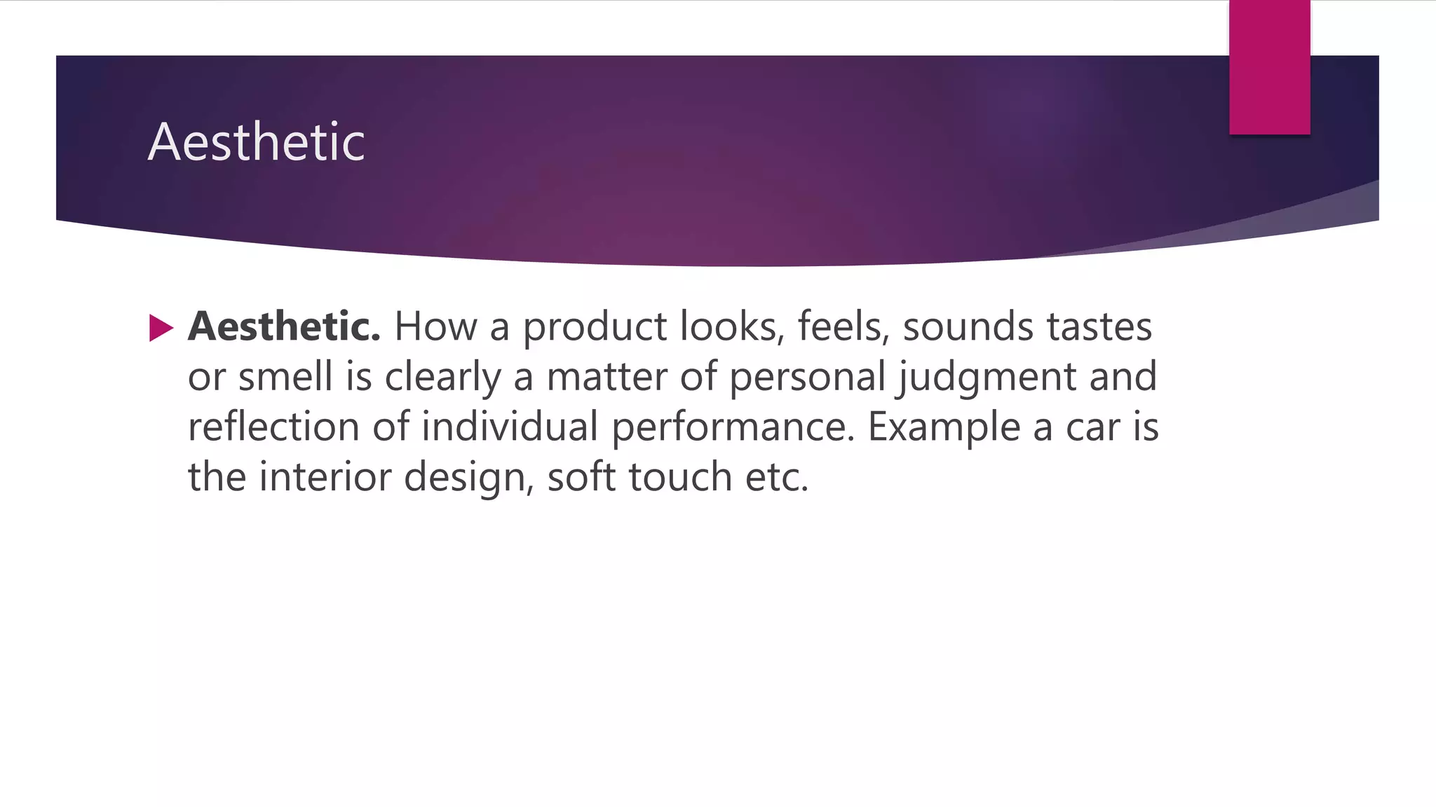 Dimensions of quality as related to a service and product | PPTX