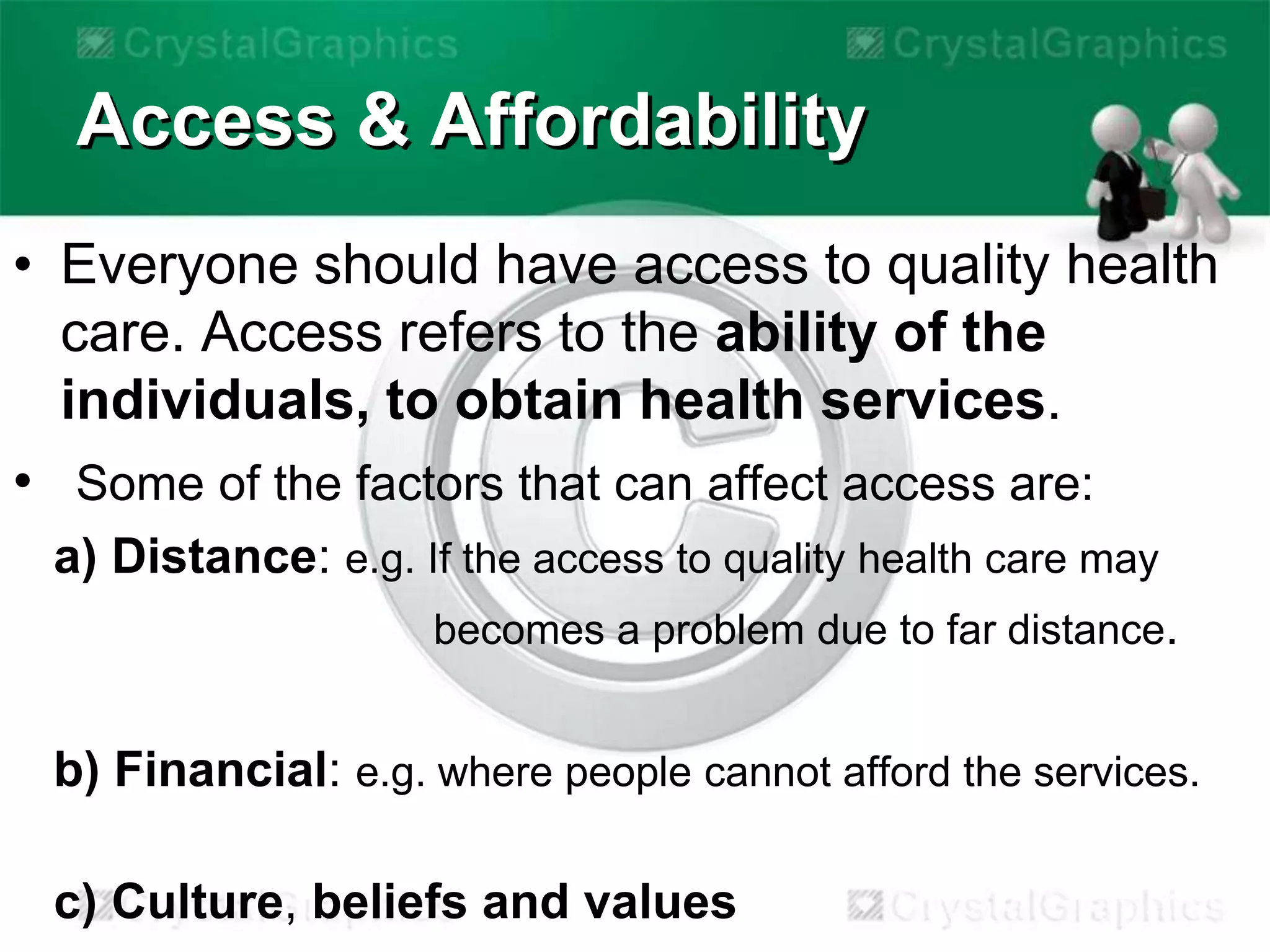 Dimensions of Quality in Healthcare | PPTX