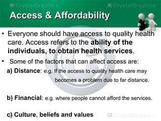 Dimensions of Quality in Healthcare | PPTX