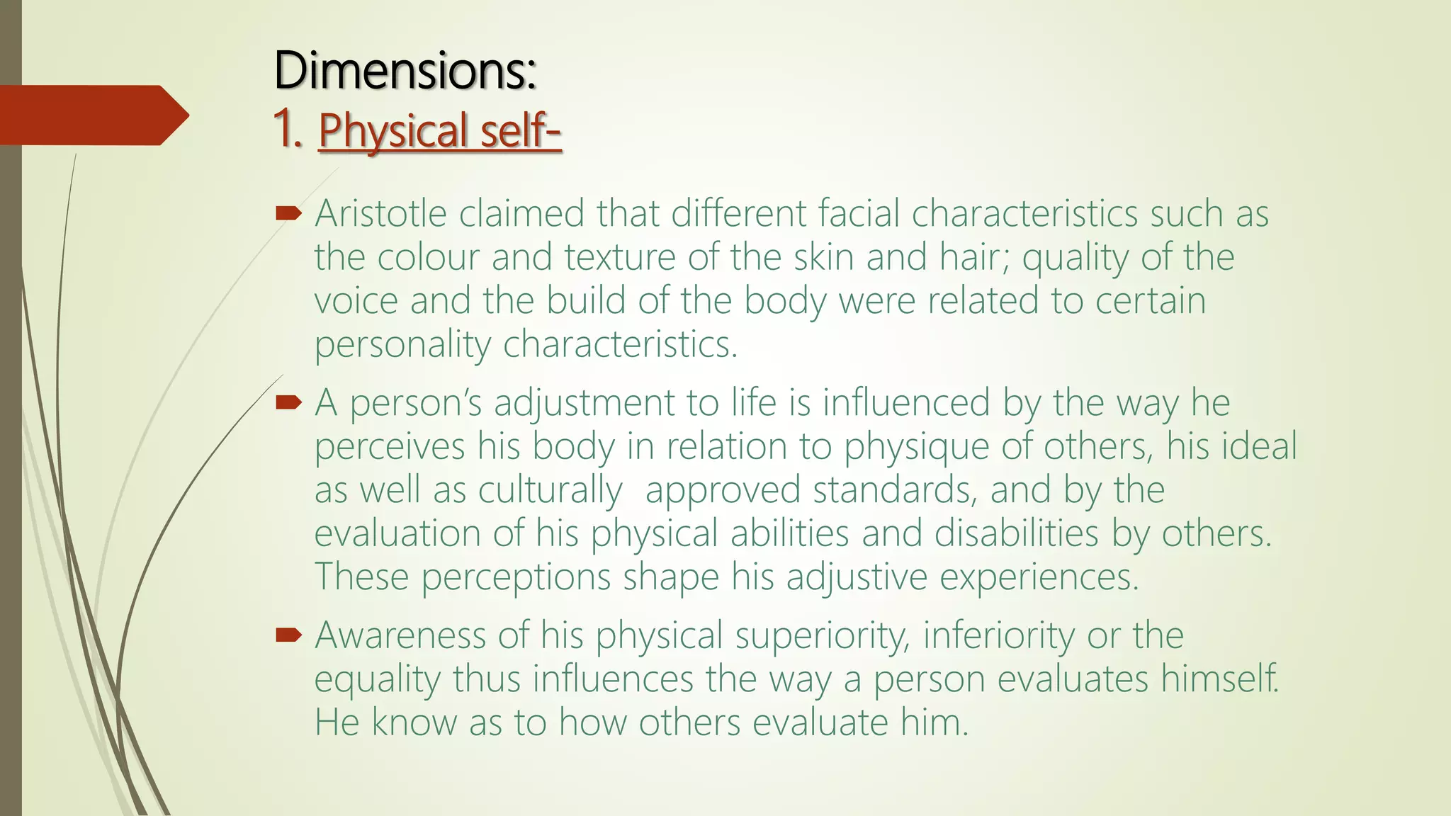 Dimensions of self concept | PPTX
