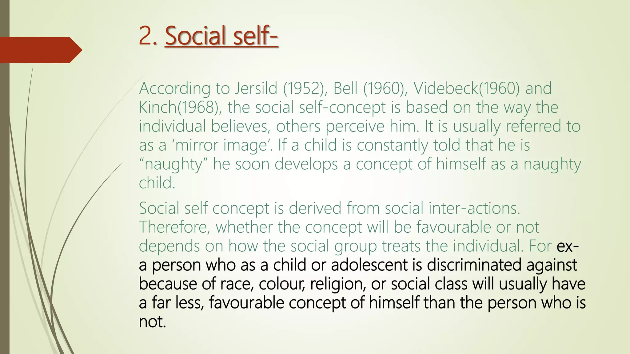 Dimensions of self concept | PPTX