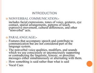 Dimensions of voice and paralinguistic features | PPTX