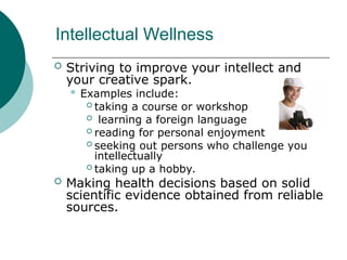 dimensions of wellness powerpoint presentation for health and wellness ...