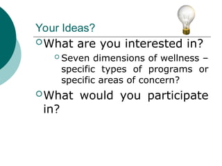dimensions of wellness powerpoint presentation for health and wellness ...