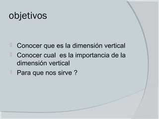 Dimension vertical | PPT