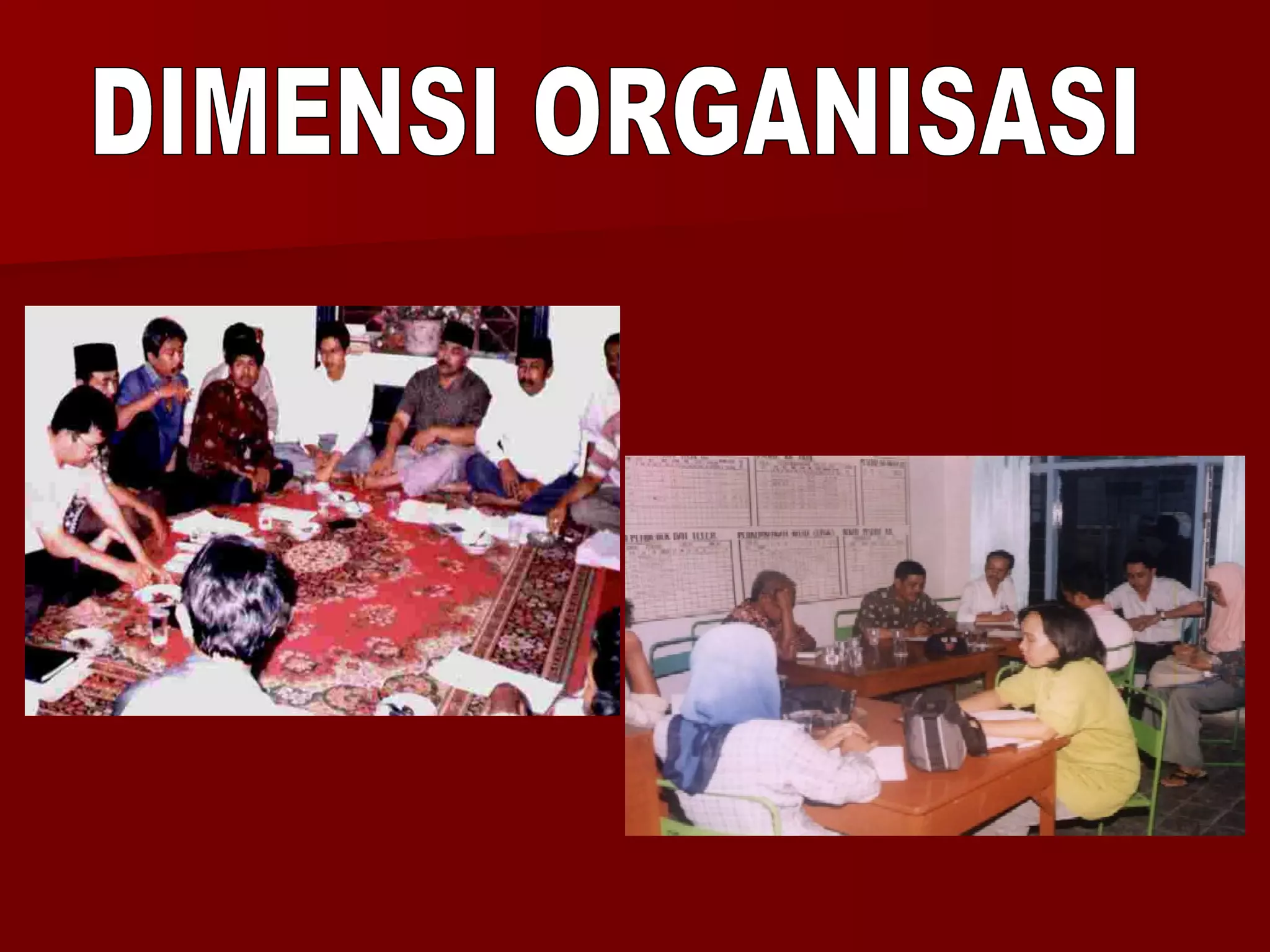 Dimensi Organisasi | PPT