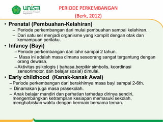 Dimensi dan Periode perkembangan | PPT