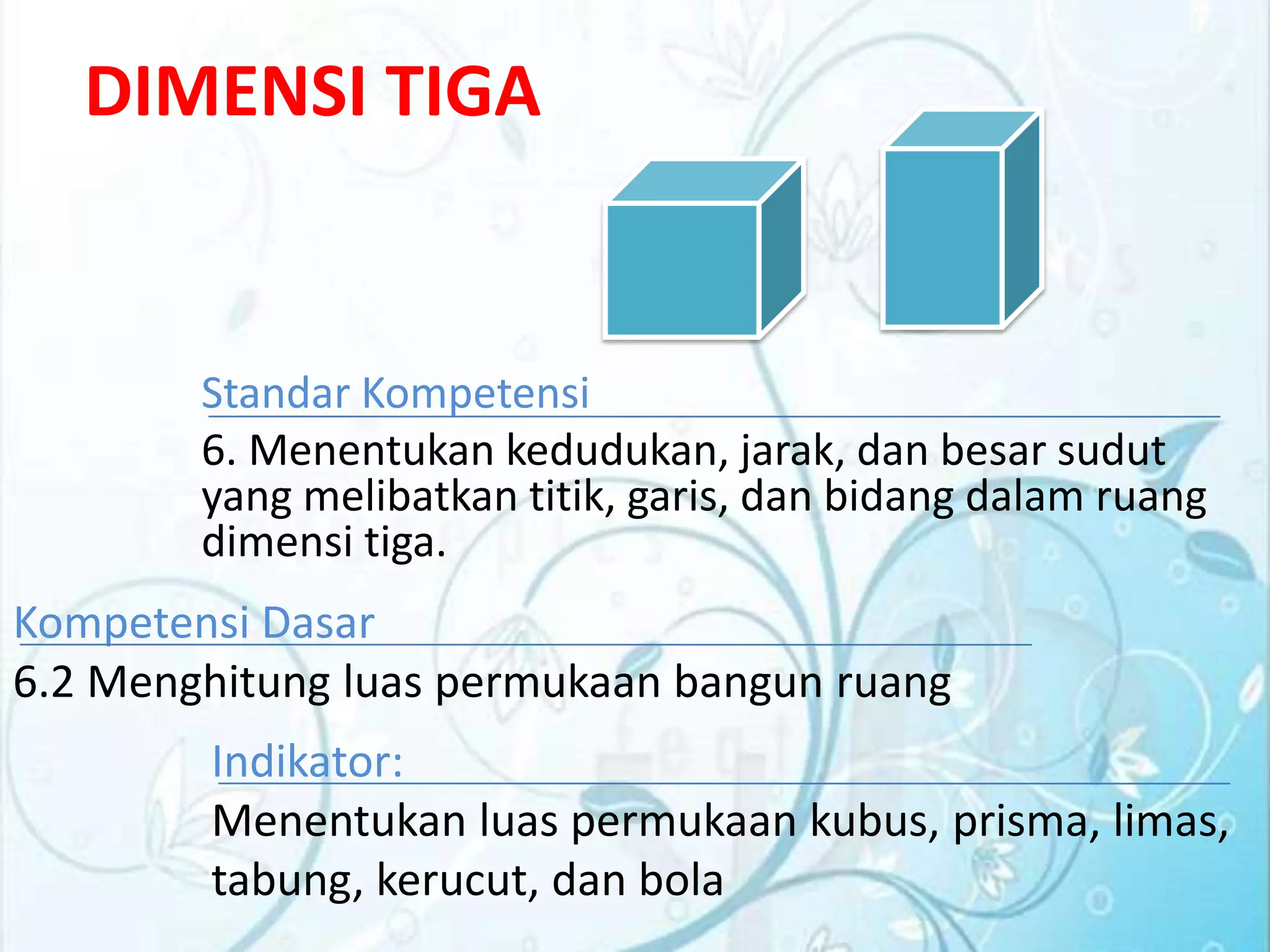 Dimensi Tiga | PPT