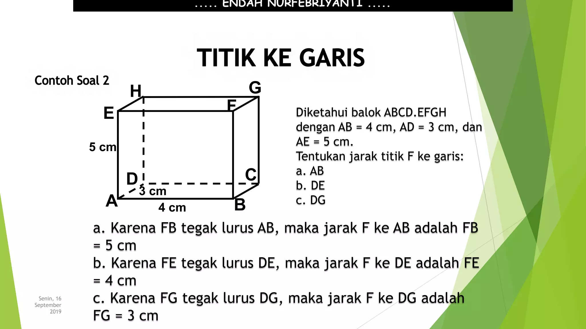 Dimensi Tiga | PPT