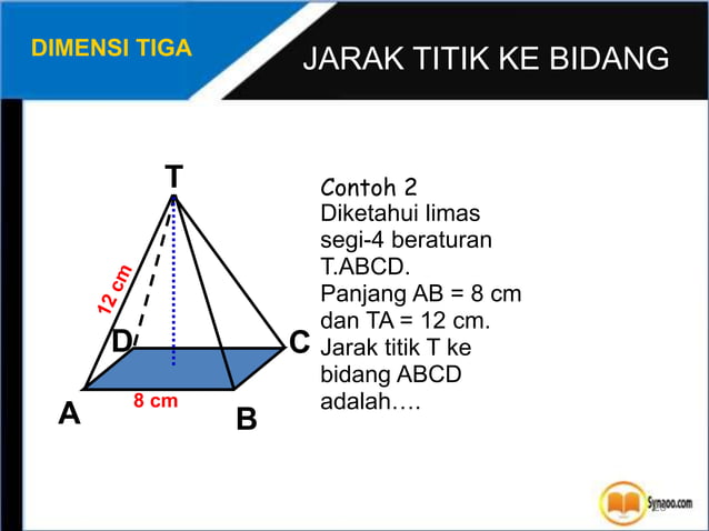 Dimensi Tiga Jarak-matematika kelas 12.ppt