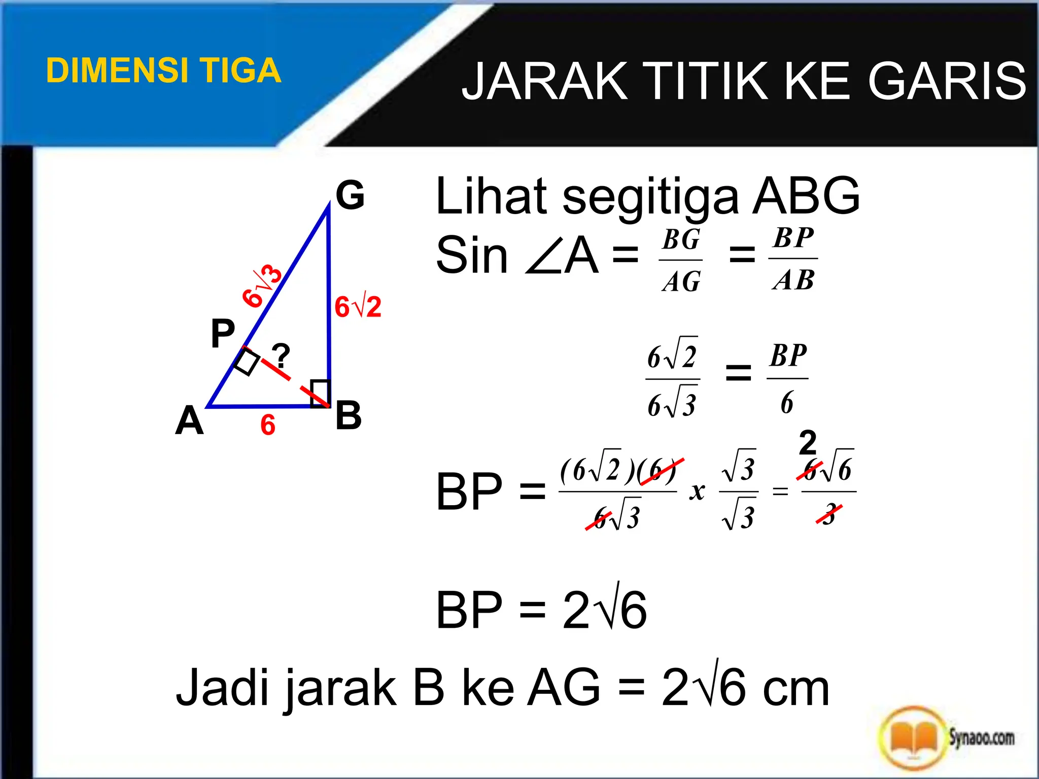 Dimensi Tiga Jarak-matematika kelas 12.ppt