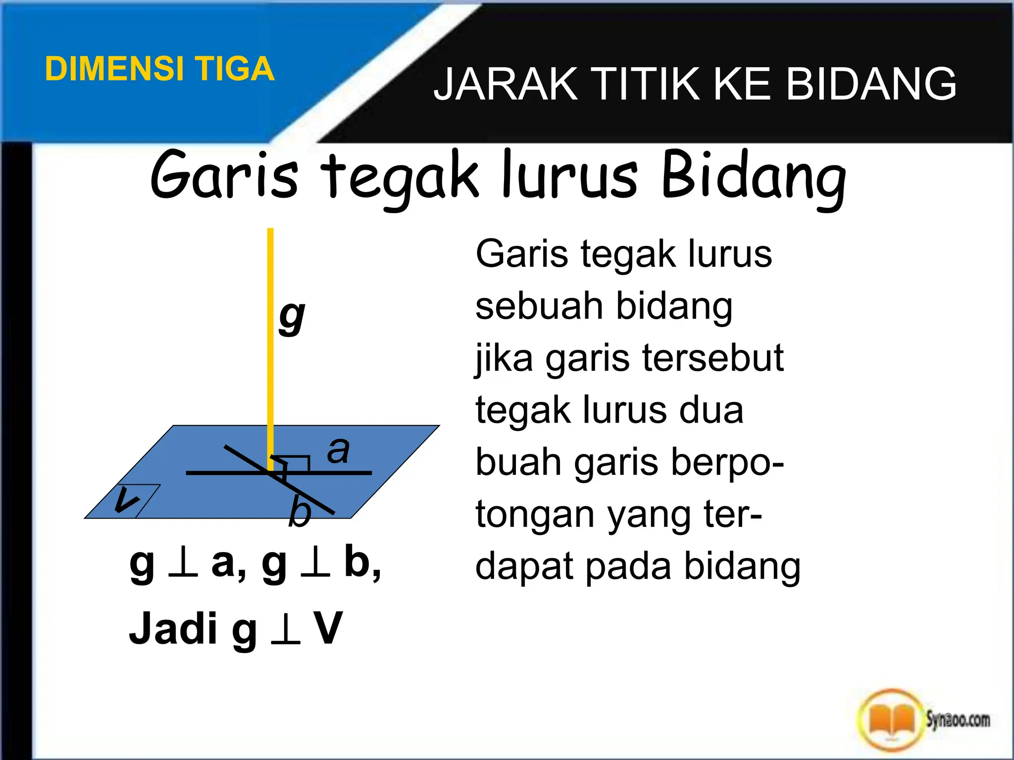 Dimensi Tiga Jarak-matematika kelas 12.ppt