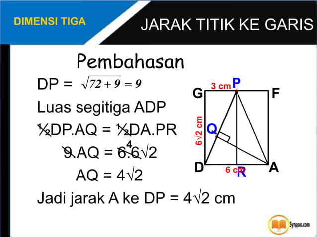 Dimensi Tiga Jarak-matematika kelas 12.ppt