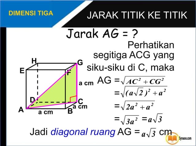 Dimensi Tiga Jarak-matematika kelas 12.ppt