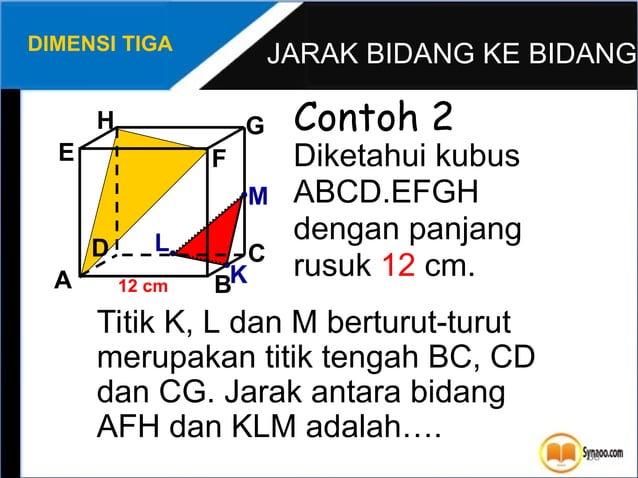 Dimensi Tiga Jarak-matematika kelas 12.ppt