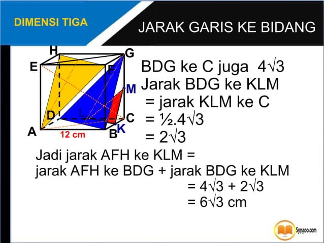 Dimensi Tiga Jarak-matematika kelas 12.ppt