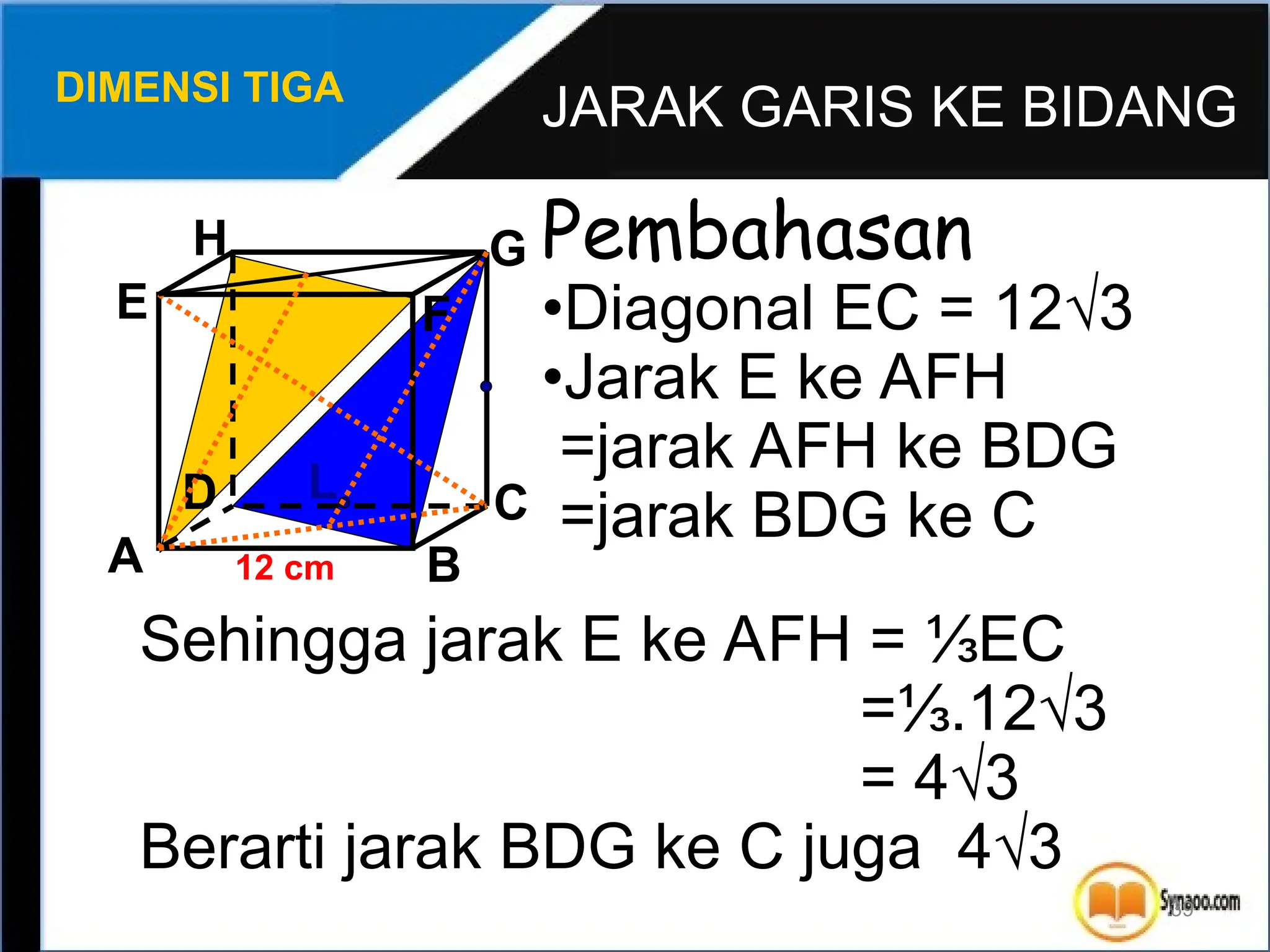 Dimensi Tiga Jarak-matematika kelas 12.ppt