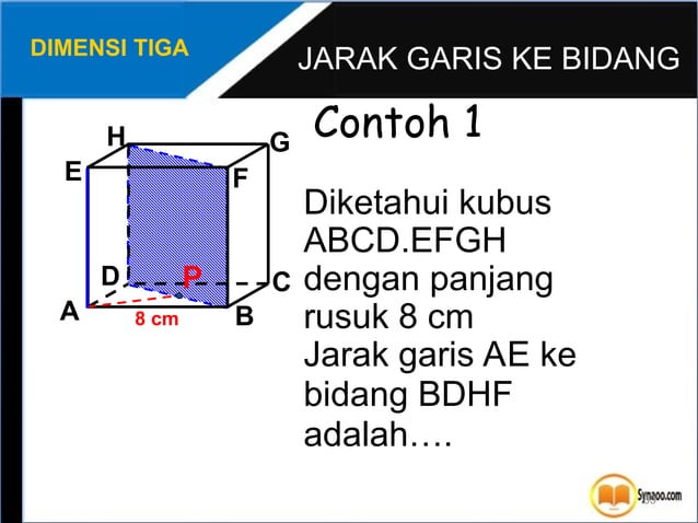 Dimensi Tiga Jarak-matematika kelas 12.ppt
